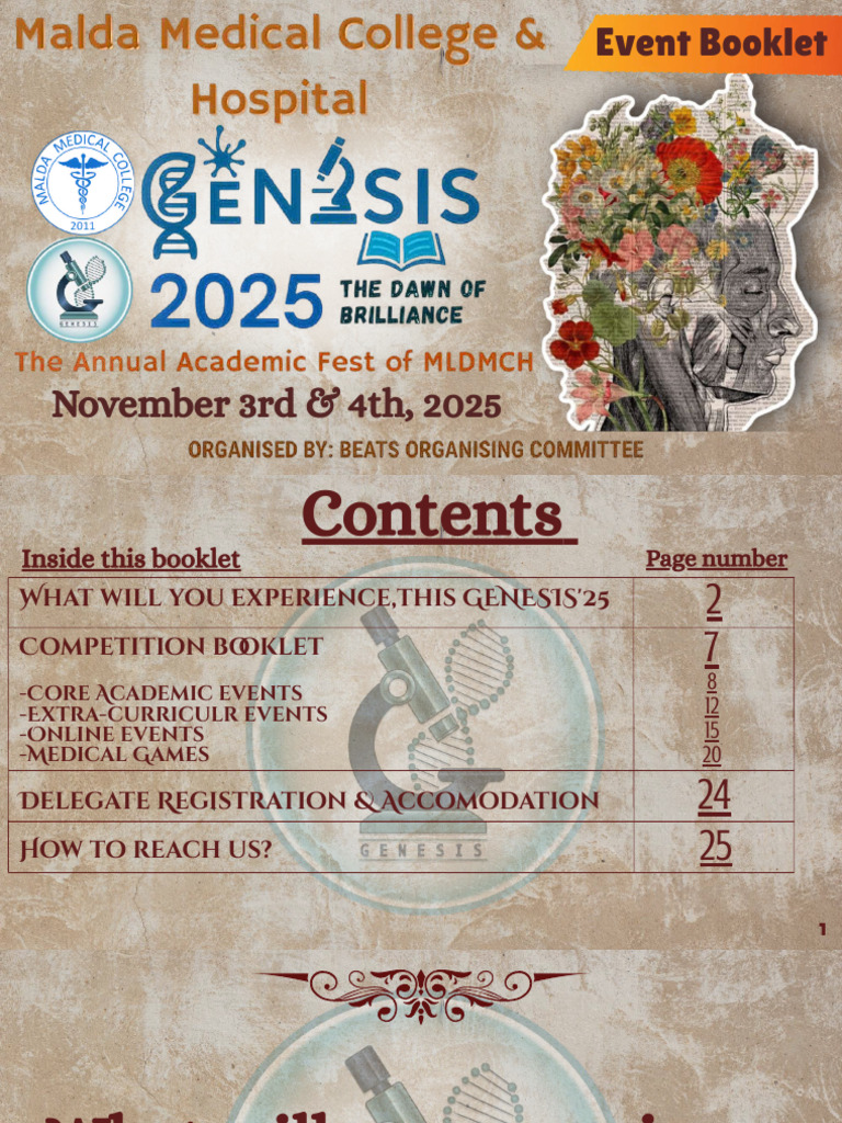 Genesis'25 Event Brochure | PDF