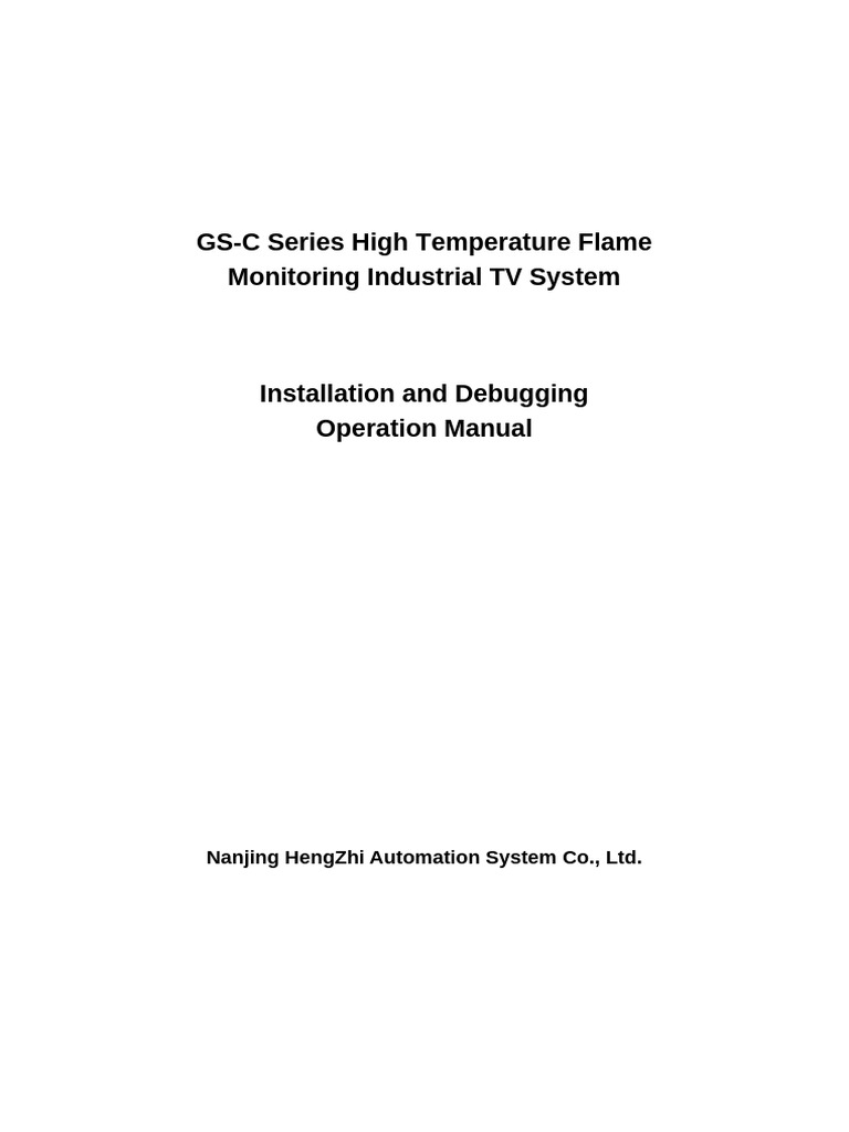 GS-C Series Installation & Debugging Manual | PDF | Valve | Screw