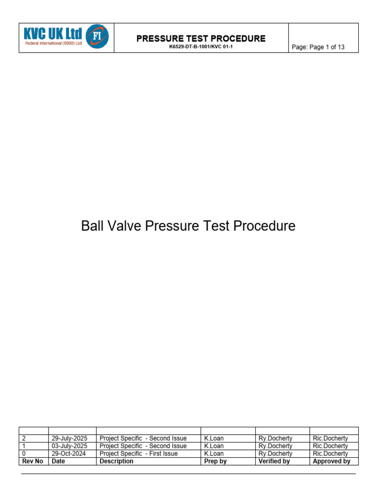 Page 1 From Inspection and Test Procedure | PDF