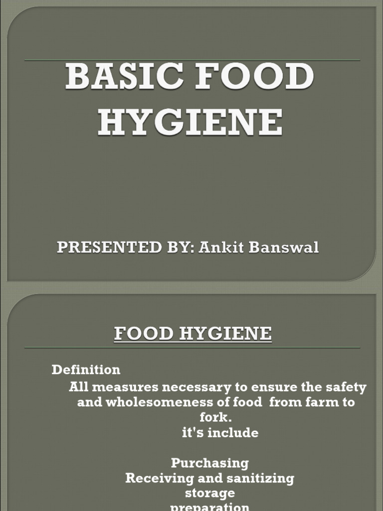 Basic Food Hygiene Updated | PDF