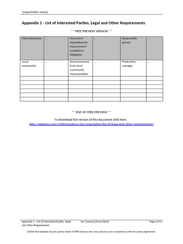 04.1 Appendix 1 List of Intrstd Part Leg and Oth Reqs Preview en | PDF