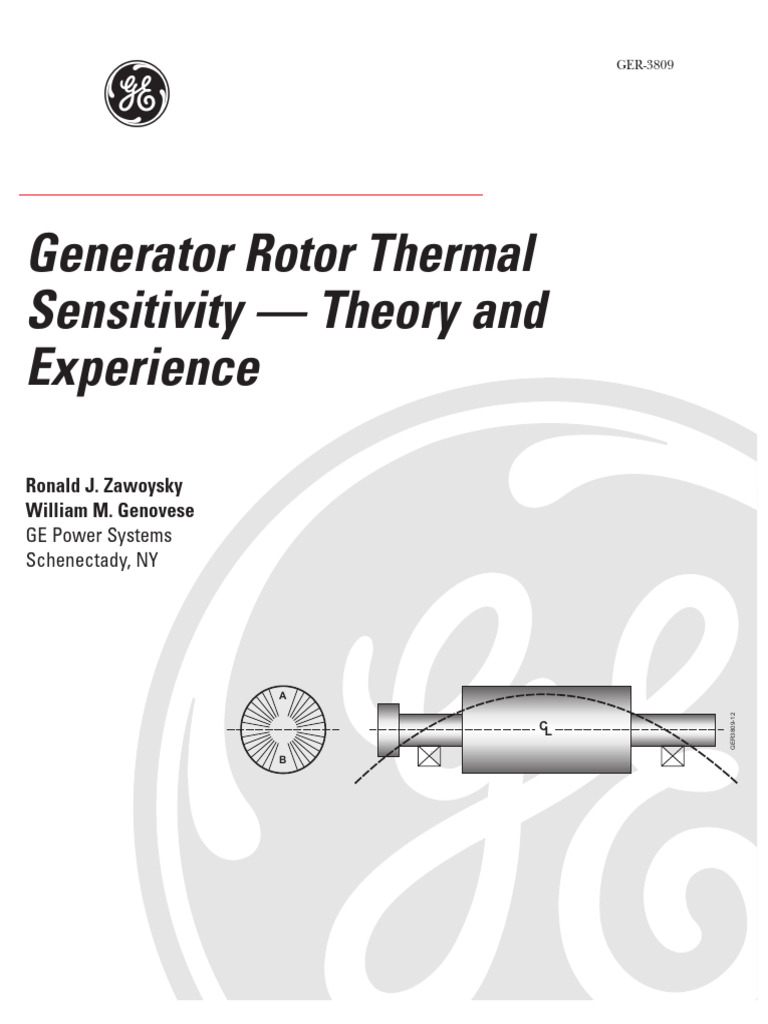Generator Rotor Thermal Sensitivity Guide | PDF | Electric Generator ...