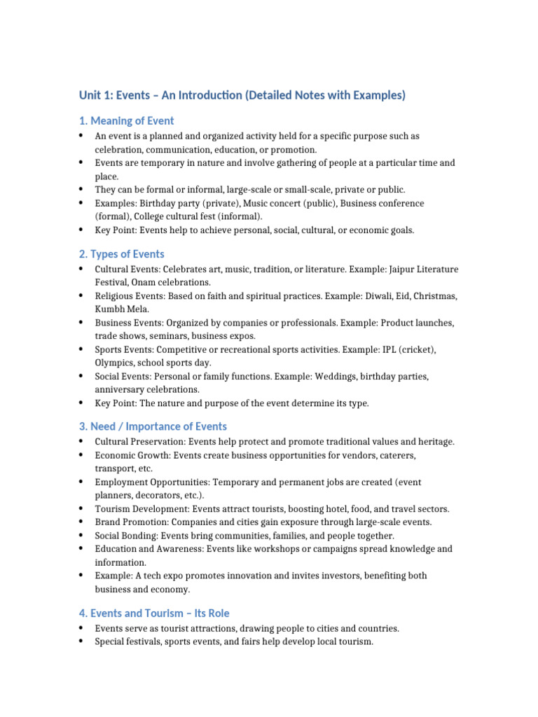 Understanding Events and Tourism | PDF | Tourism | Economies