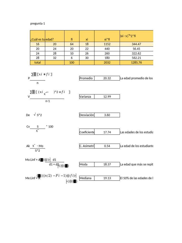 Tabla Excel Sobre Los Conflictos Familiares Con Tablas (Recuperado v2) | PDF | Estadísticas ...