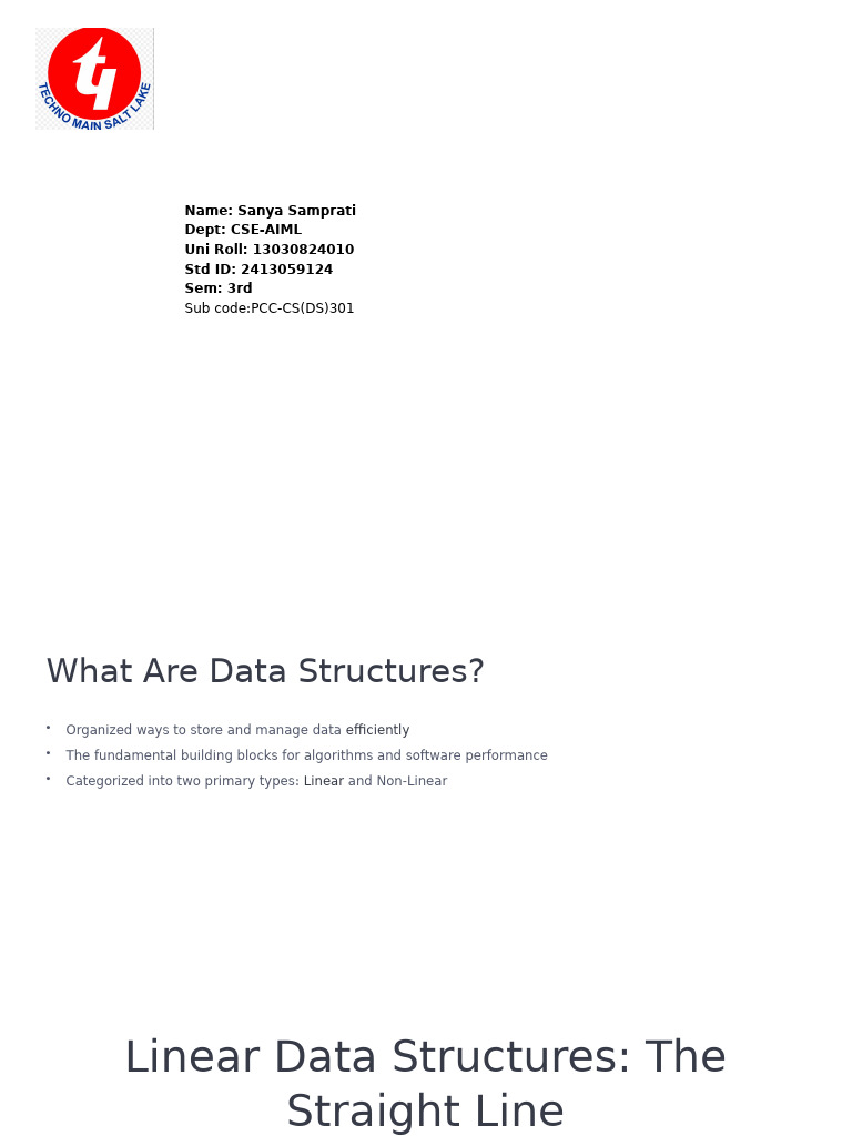 Understanding Linear and Non Linear Data Structures | PDF | Computer Programming | Computing