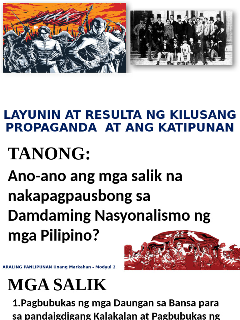 AP Q1 Wk2 ANG KILUSANG PROPAGANDA AT ANG KATIPUNAN | PDF