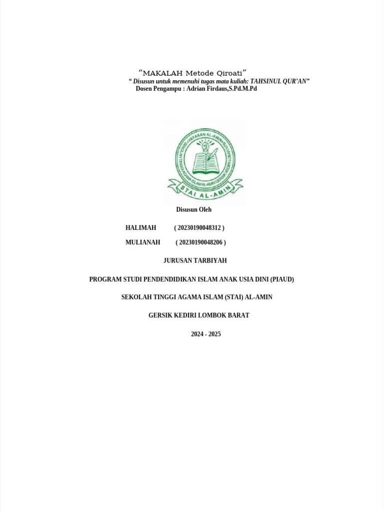 PDF Metode Qiraati - Compress | PDF