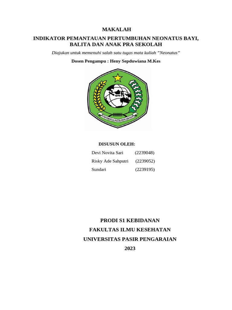 Kelompok 3 Neonatus | PDF