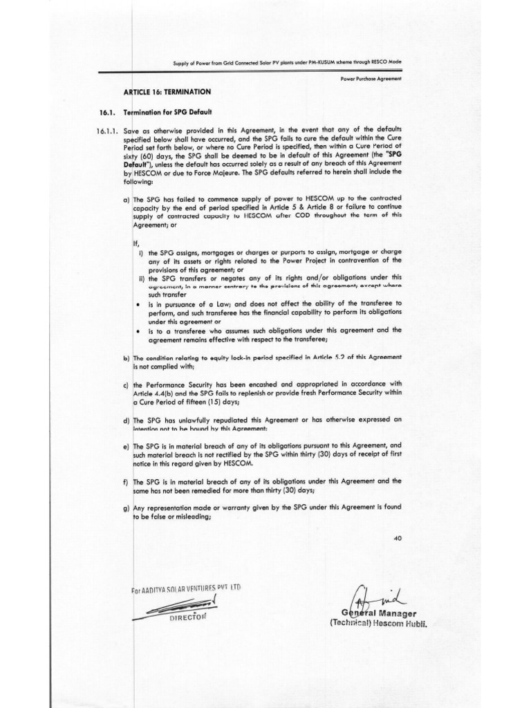 Termination Clause | PDF