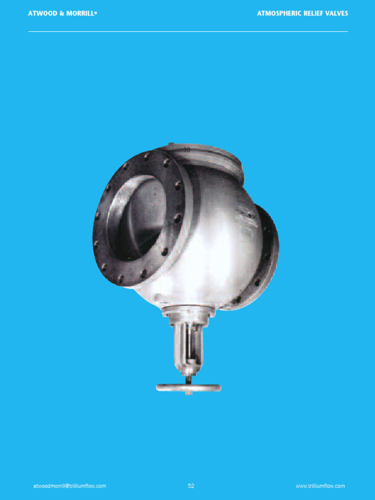 Atwood & Morrill Atmospheric Relief Valves | PDF | Valve | Chemical ...