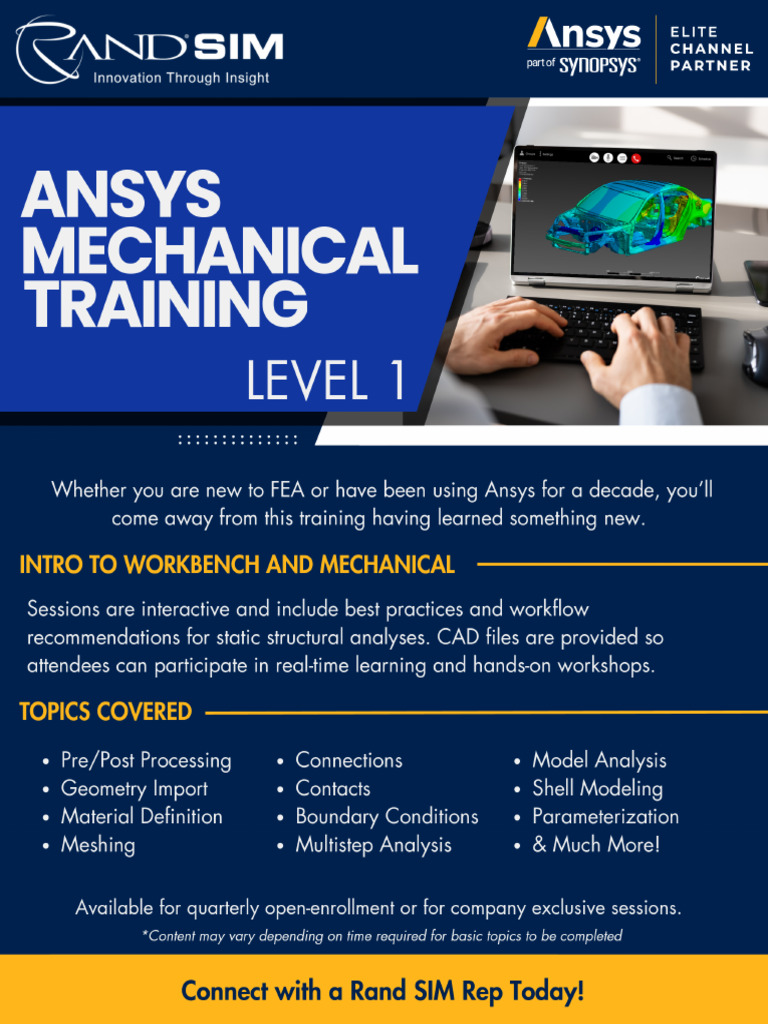 Ansys Mechanical Training Level 1 | PDF