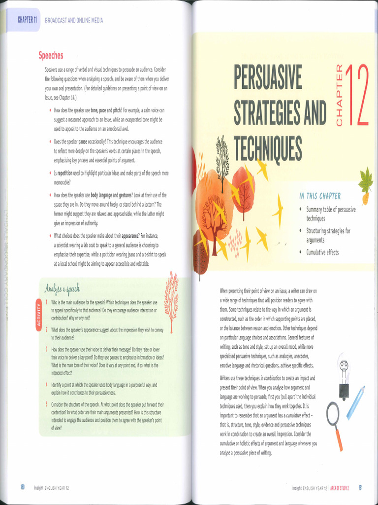 Insight Chapter 12 Persuasive Techniques | PDF