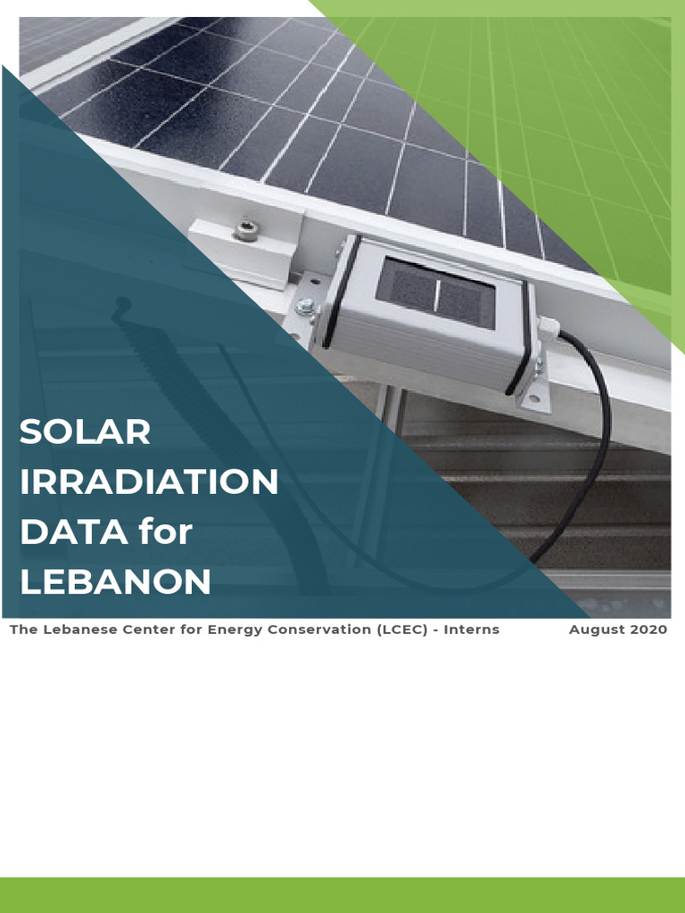 Solar Irradiation Data For Lebanon August 2020 | PDF | Atmospheric ...
