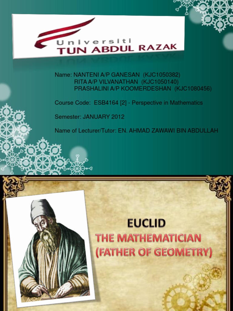 Euclid Slide | Euclid | Euclidean Geometry