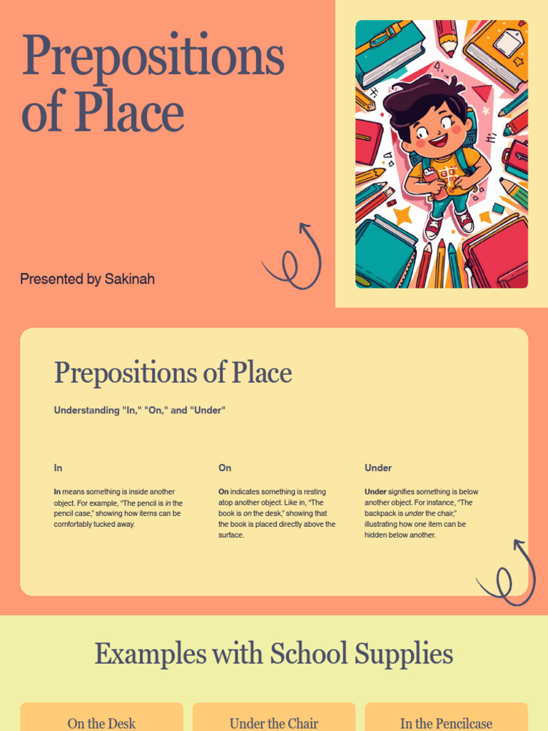 Presentasi - Prepositions of Place | PDF