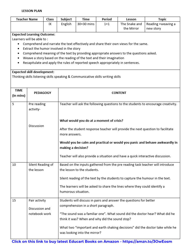 Prose 5 - The Snake and The Mirror (JNV) | PDF | Cognitive Science ...