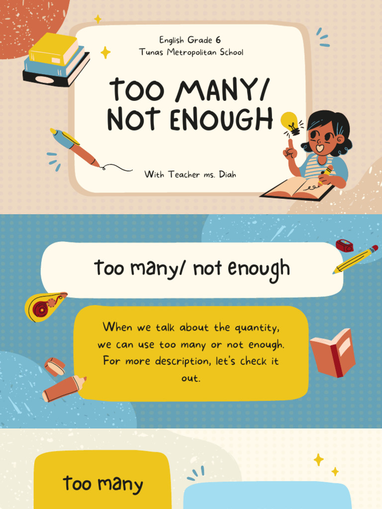 Too Many Not Enough | PDF