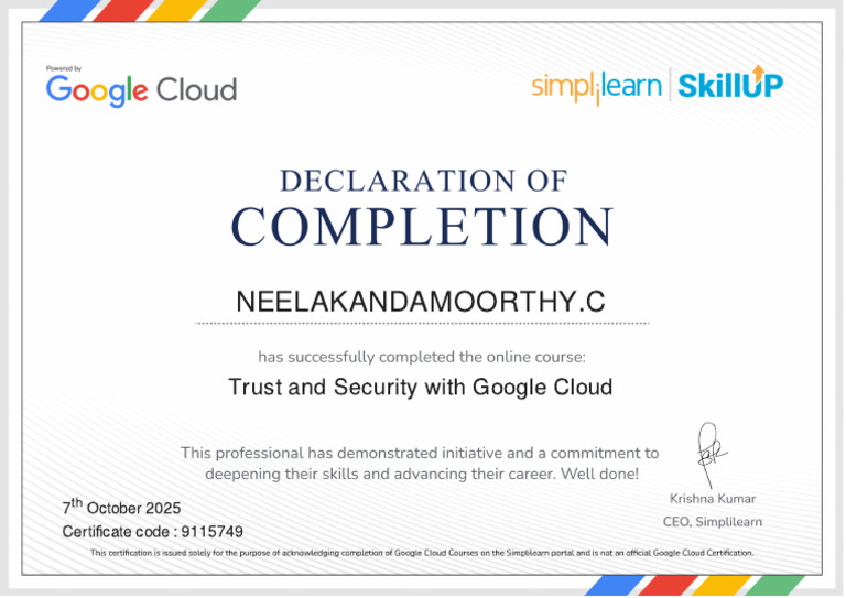 Trust and Security With Google Cloud | PDF