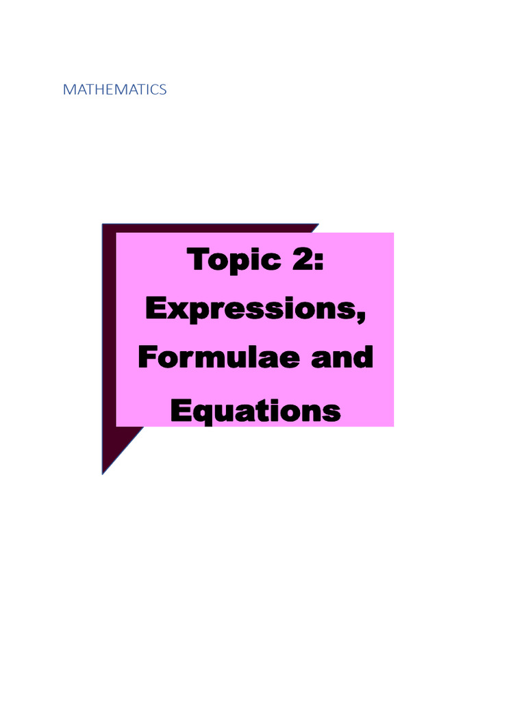 Ans. Unit 2. Expressions - PYQ | PDF | Mathematics | Mathematical Objects