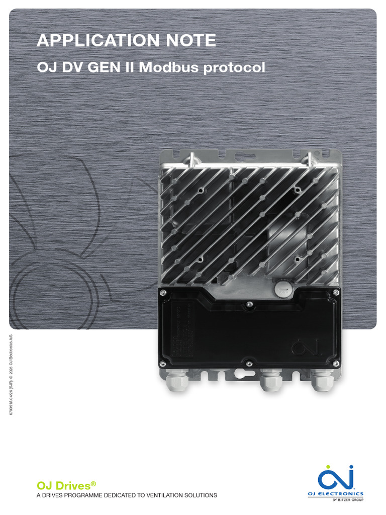 670091A 04 25 WEB OJ DV GEN II Modbus Protokol - GB WEB | PDF ...