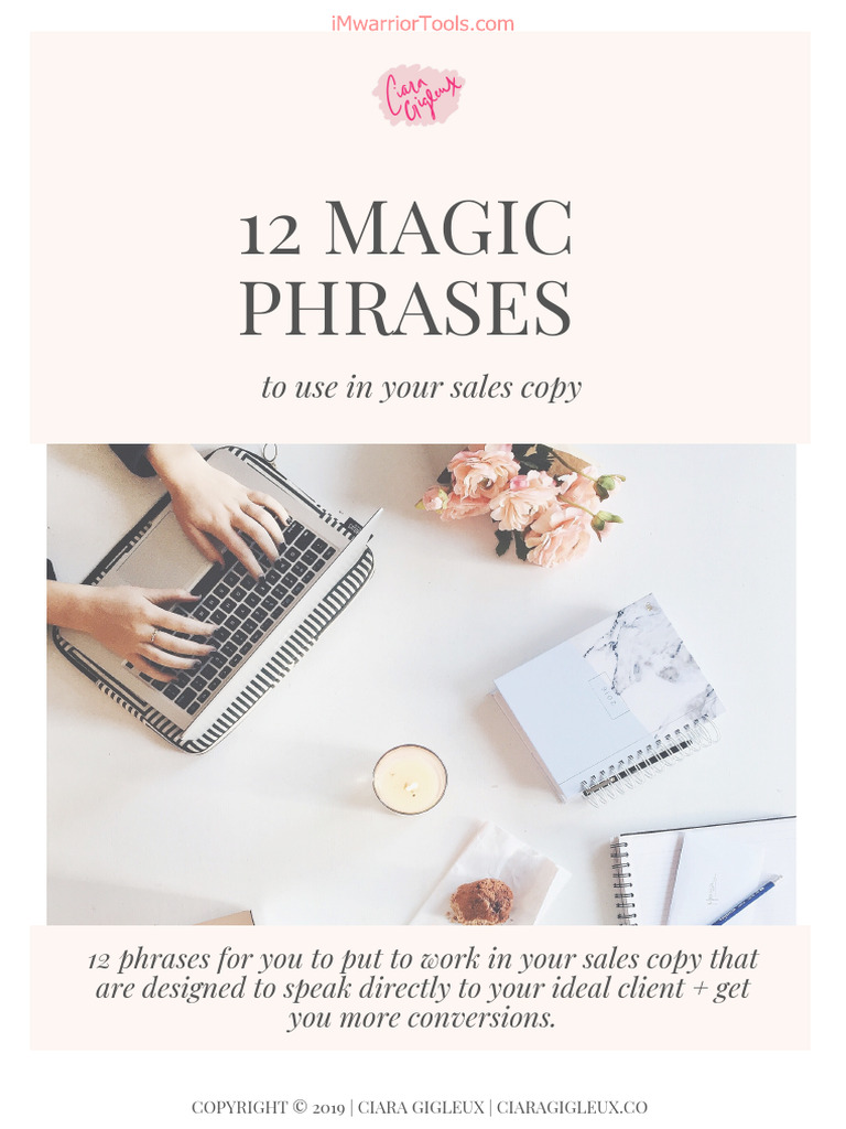 12 Magic Phrases For Your Sales Copy Freebie | PDF | Feeling | Thought