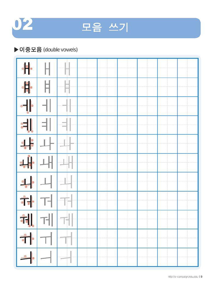 Korean Vowels | PDF