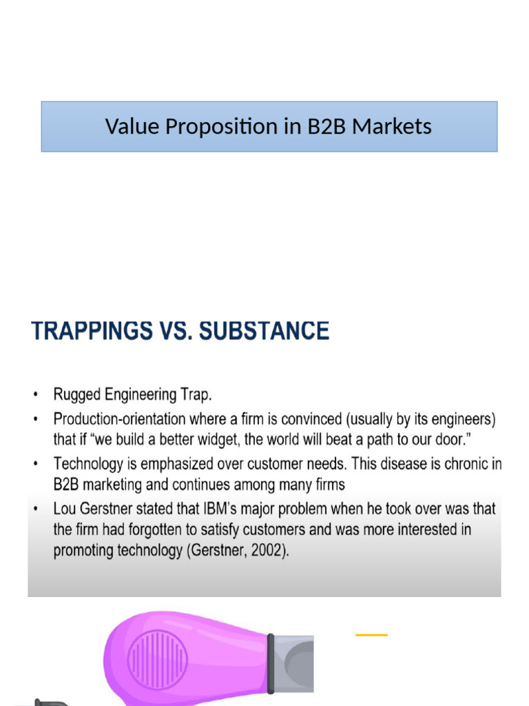Value Proposition in B2B Markets PRM43 | PDF | Marketing | Brand