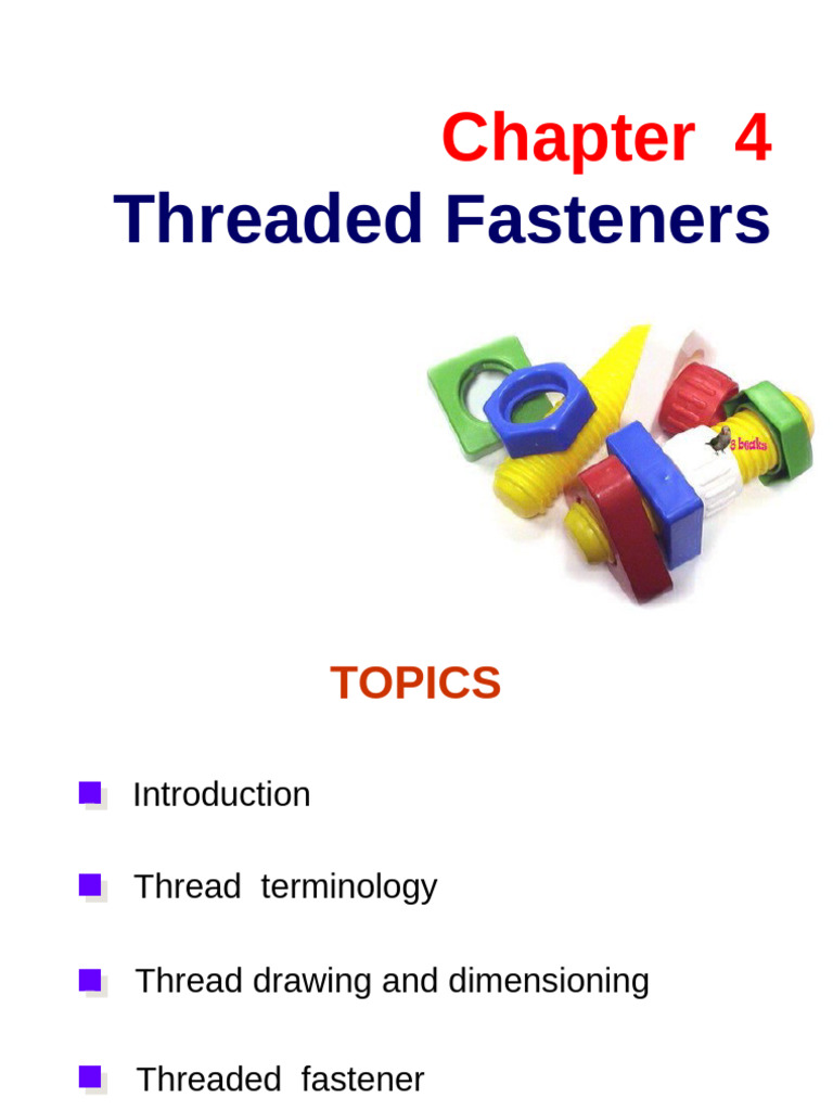 Understanding Threaded Fasteners | PDF | Screw | Nut (Hardware)