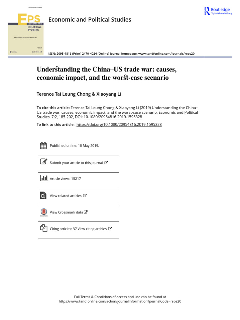 Under Anding The China-US Trade War: Causes, Economic Impact, and The ...