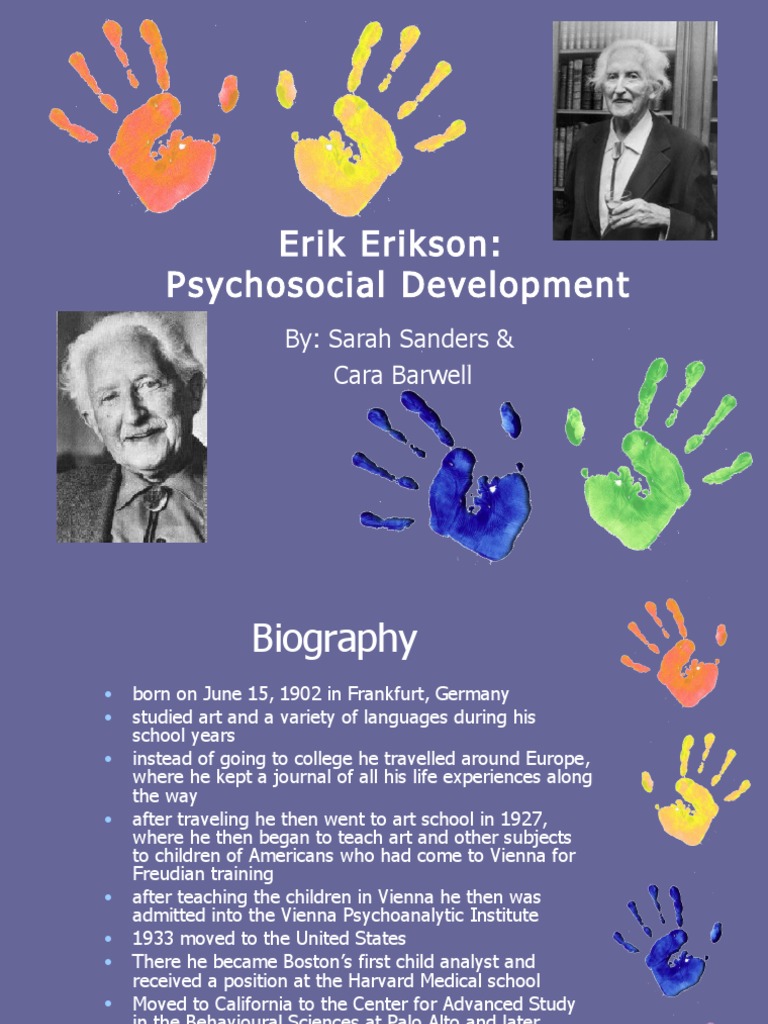 Erik Erikson | PDF | Human Life Stages | Developmental Psychology