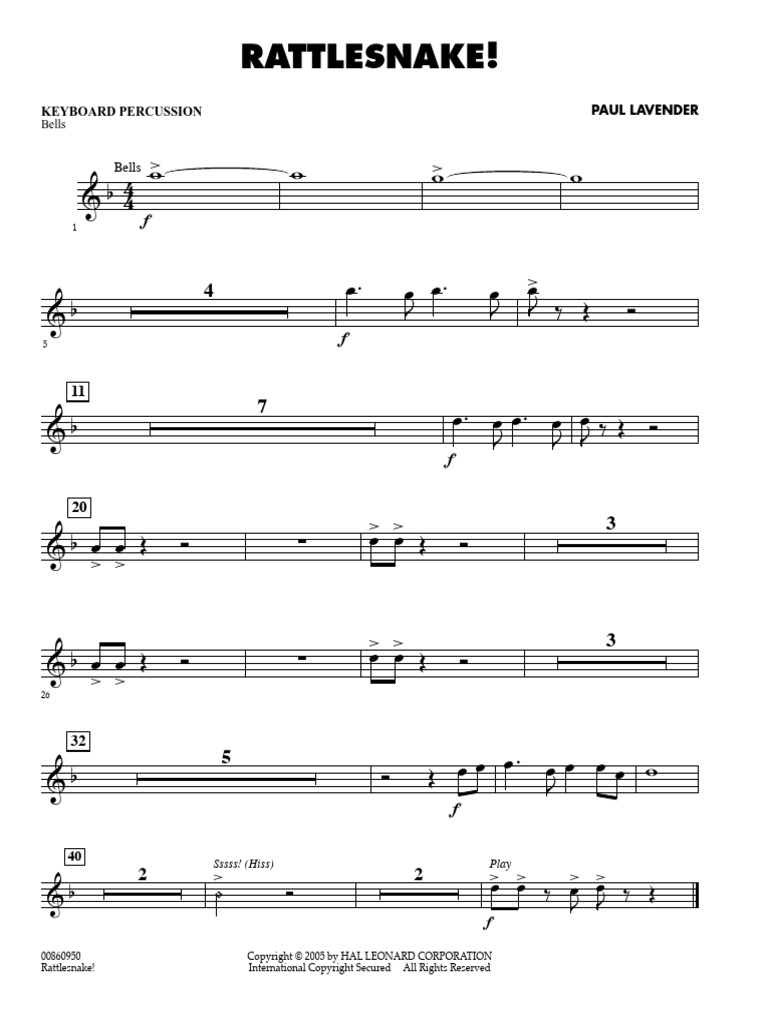 Rattlesnake - Perc - Keyb | PDF