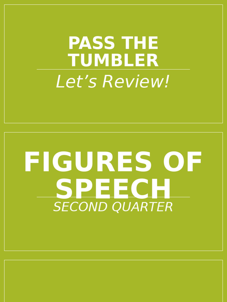 Figures of Speech 2nd Quarter | PDF