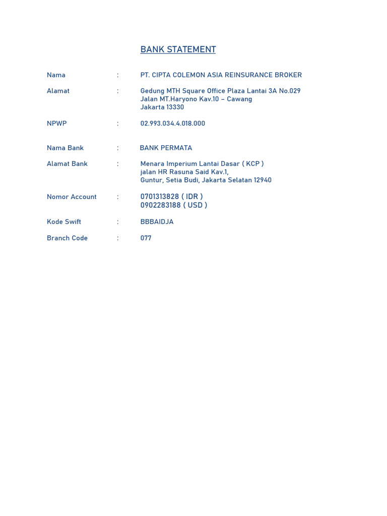 Bank Statement | PDF