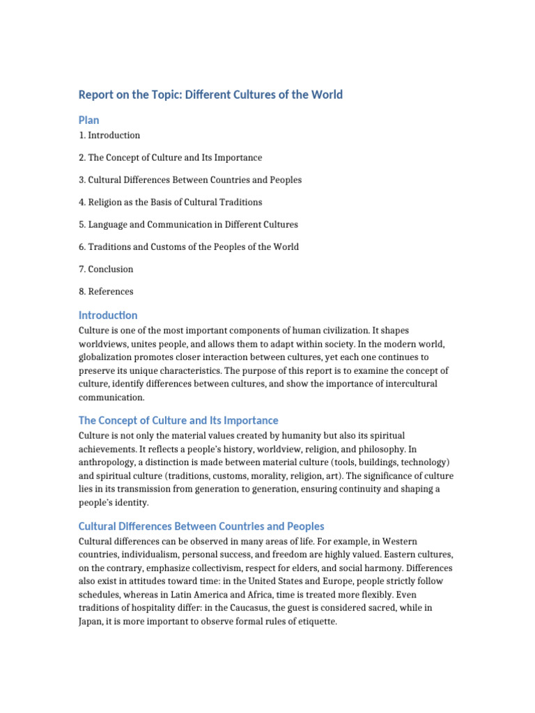 Exploring Global Cultural Diversity | PDF | Traditions | Liberal Arts ...
