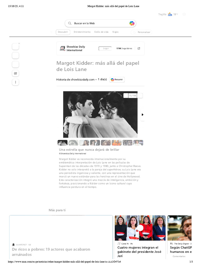 Margot Kidder_ más allá del papel de Lois Lane | PDF