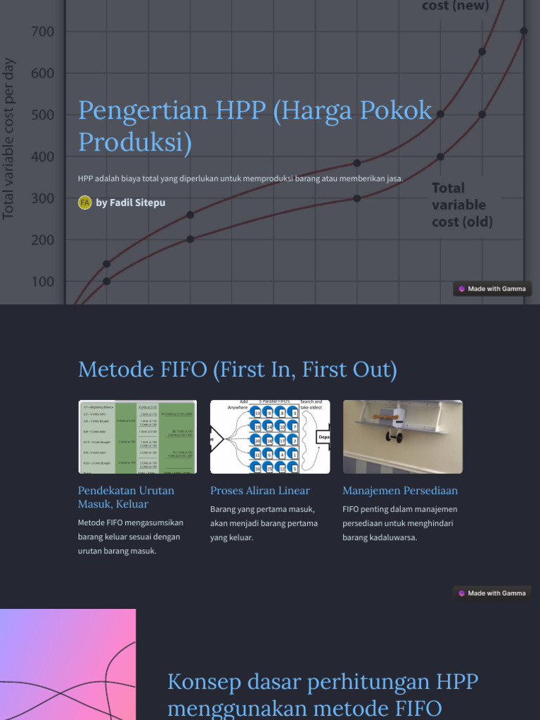 Perhitungan HPP dengan Metode FIFO | PDF