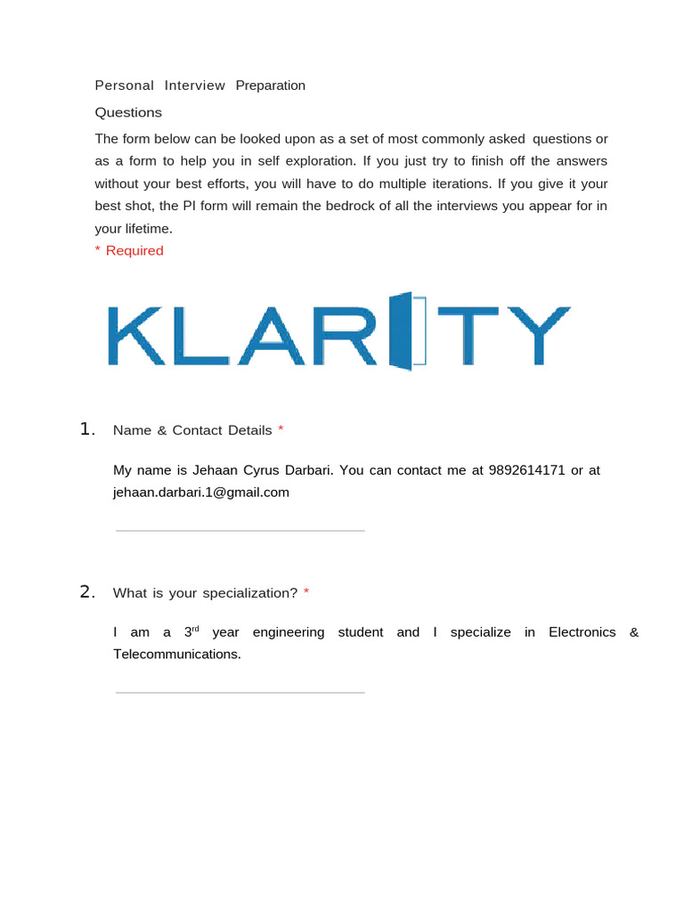 Jehaan Engineering Interview Qs | PDF | Creativity | Brand