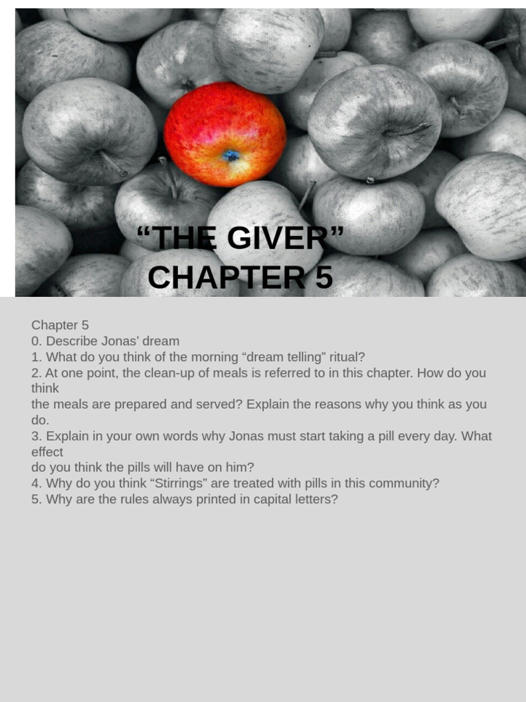 Jonas' Dream and Community Rules | PDF