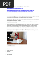 NACE Coating Inspector Level 1 Overview | PDF | Coating | Certification