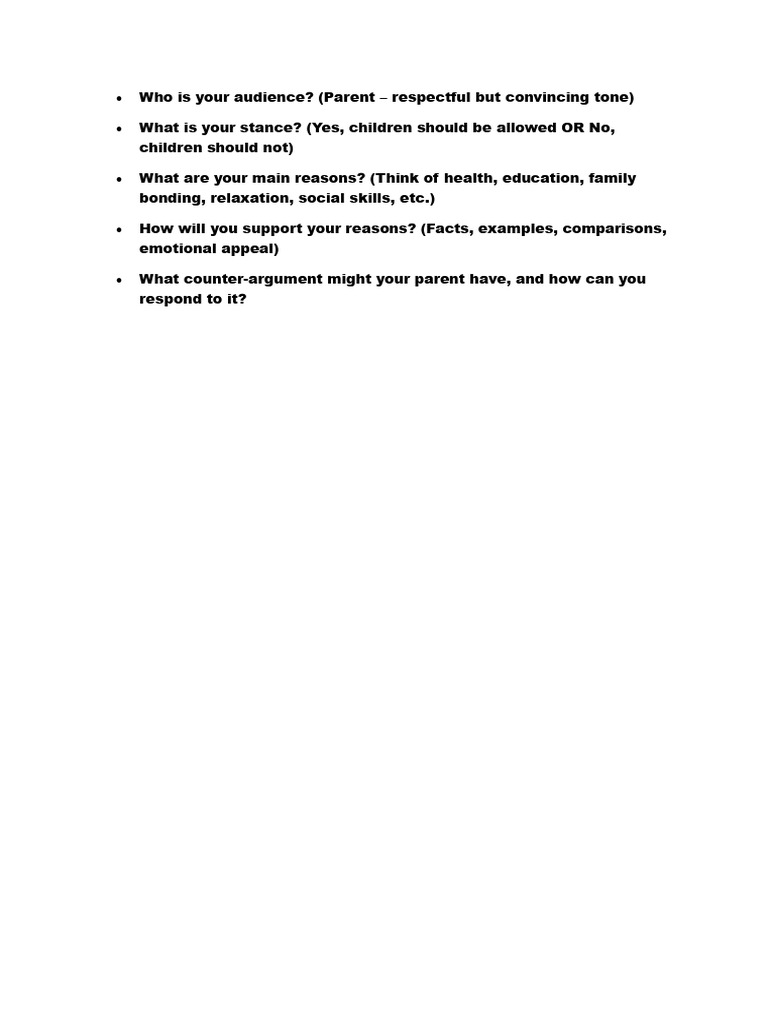 Persuasive Essay Prompt | PDF