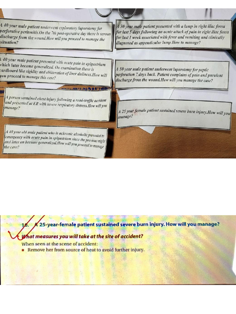 Problem Cards Surgery - 090218 | PDF