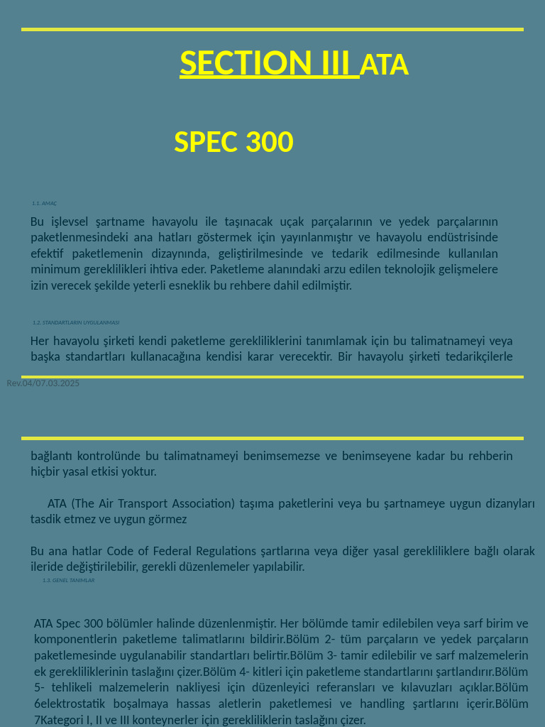 Ata Spec 300 | PDF