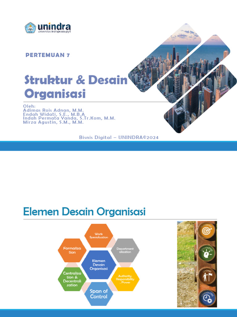 Desain Struktur Organisasi Efektif | PDF