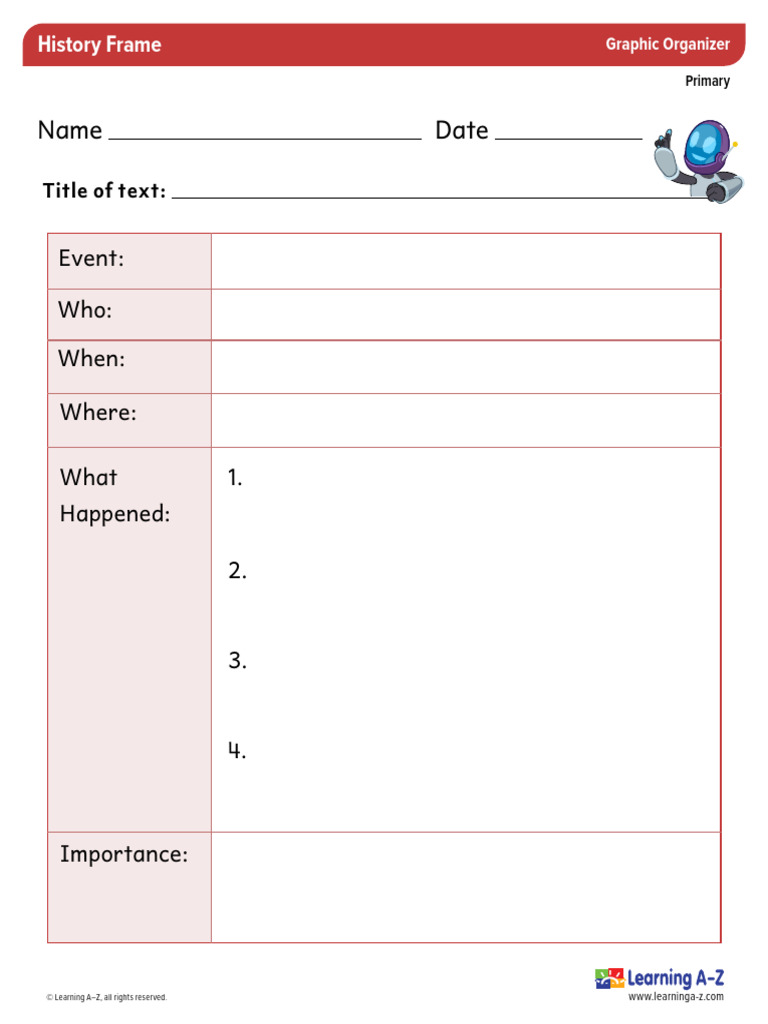 History Event Graphic Organizer | PDF