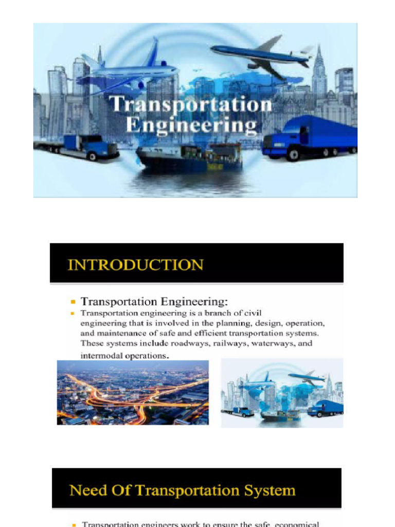 Transportation Engineering | PDF