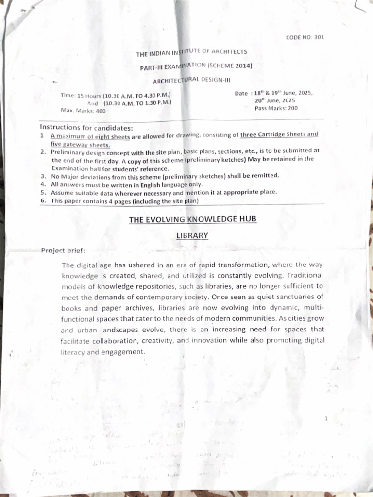 Architectural Design Iii Part 3 June 2025 Pdf