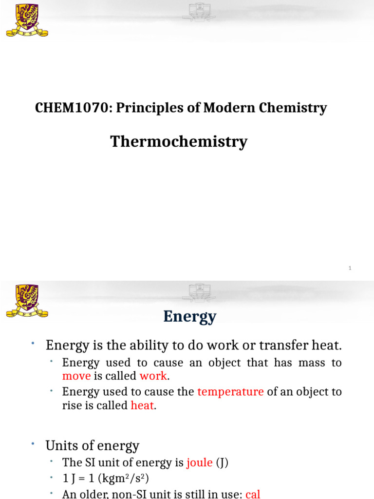 Understanding Thermochemistry Concepts | PDF | Entropy | Gibbs Free Energy
