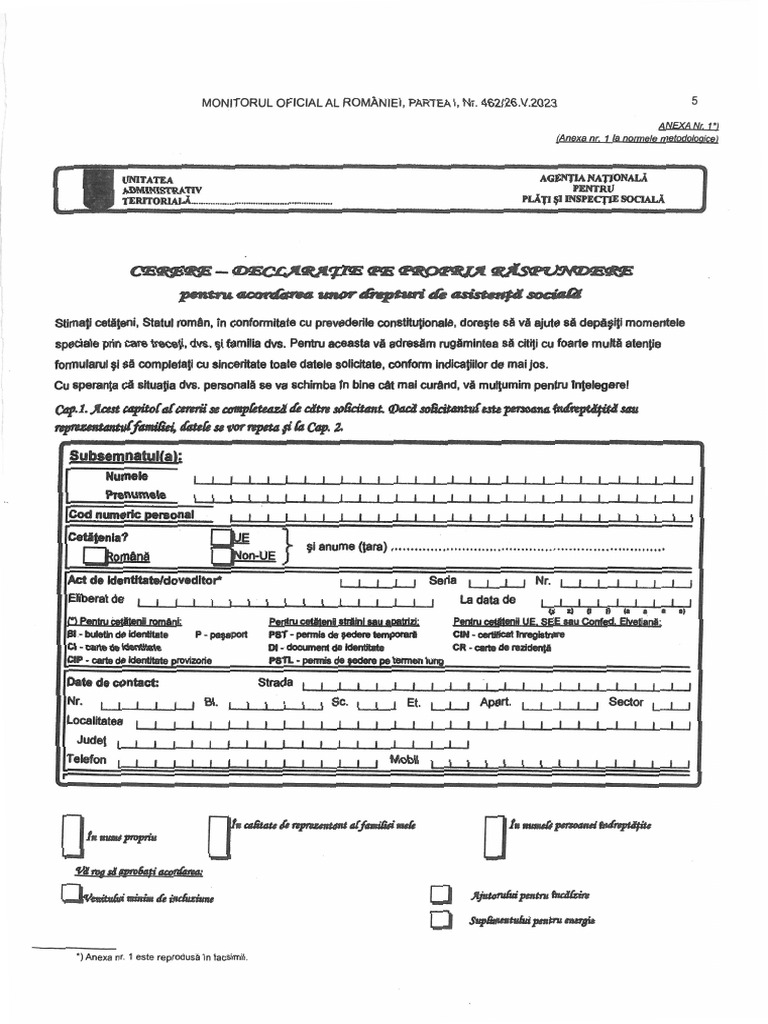 Cerere Vmi A4 | PDF