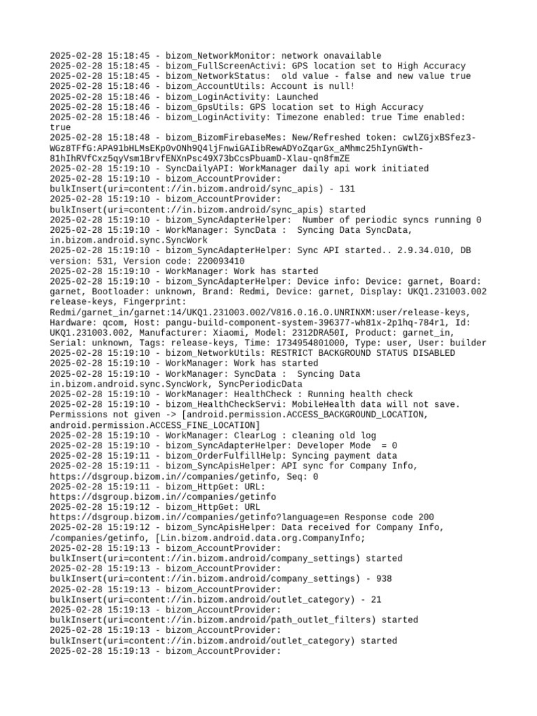 Logg 20250228 | PDF | Digital Technology | Software Development