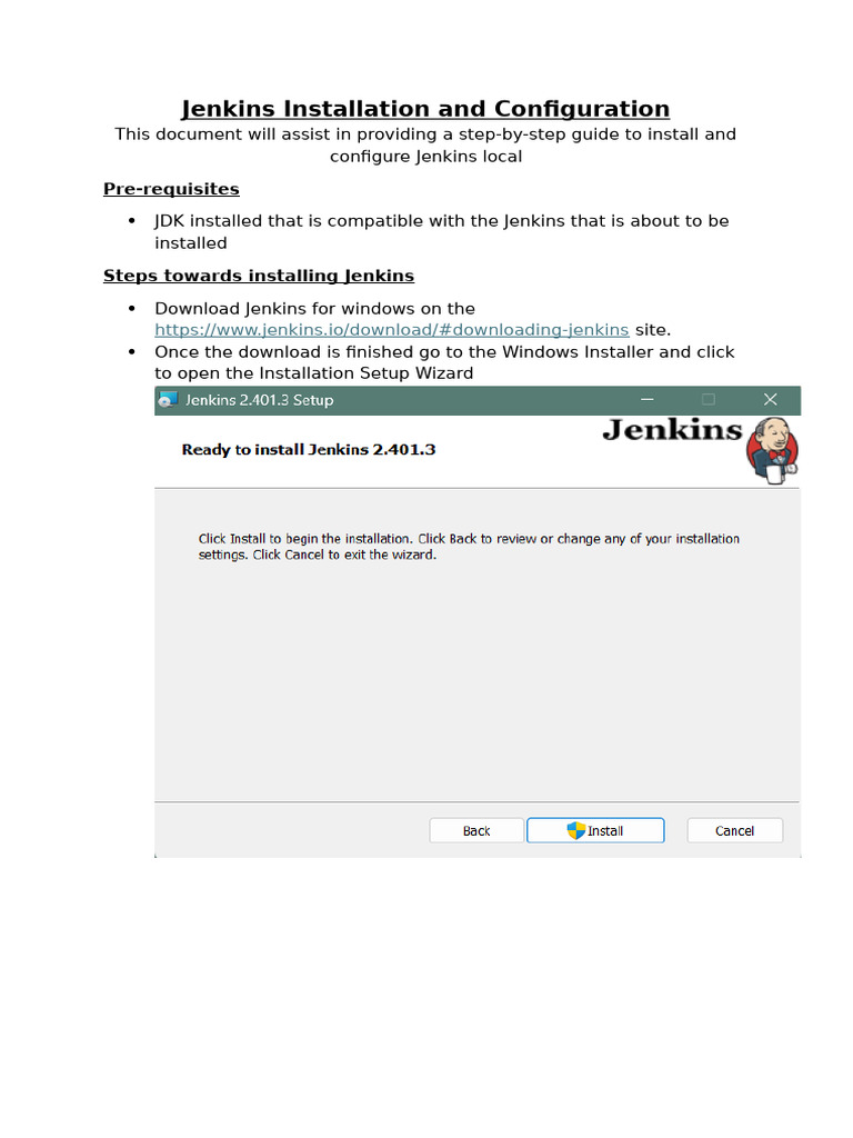 Jenkins Installation and Configuration | PDF | Directory (Computing ...